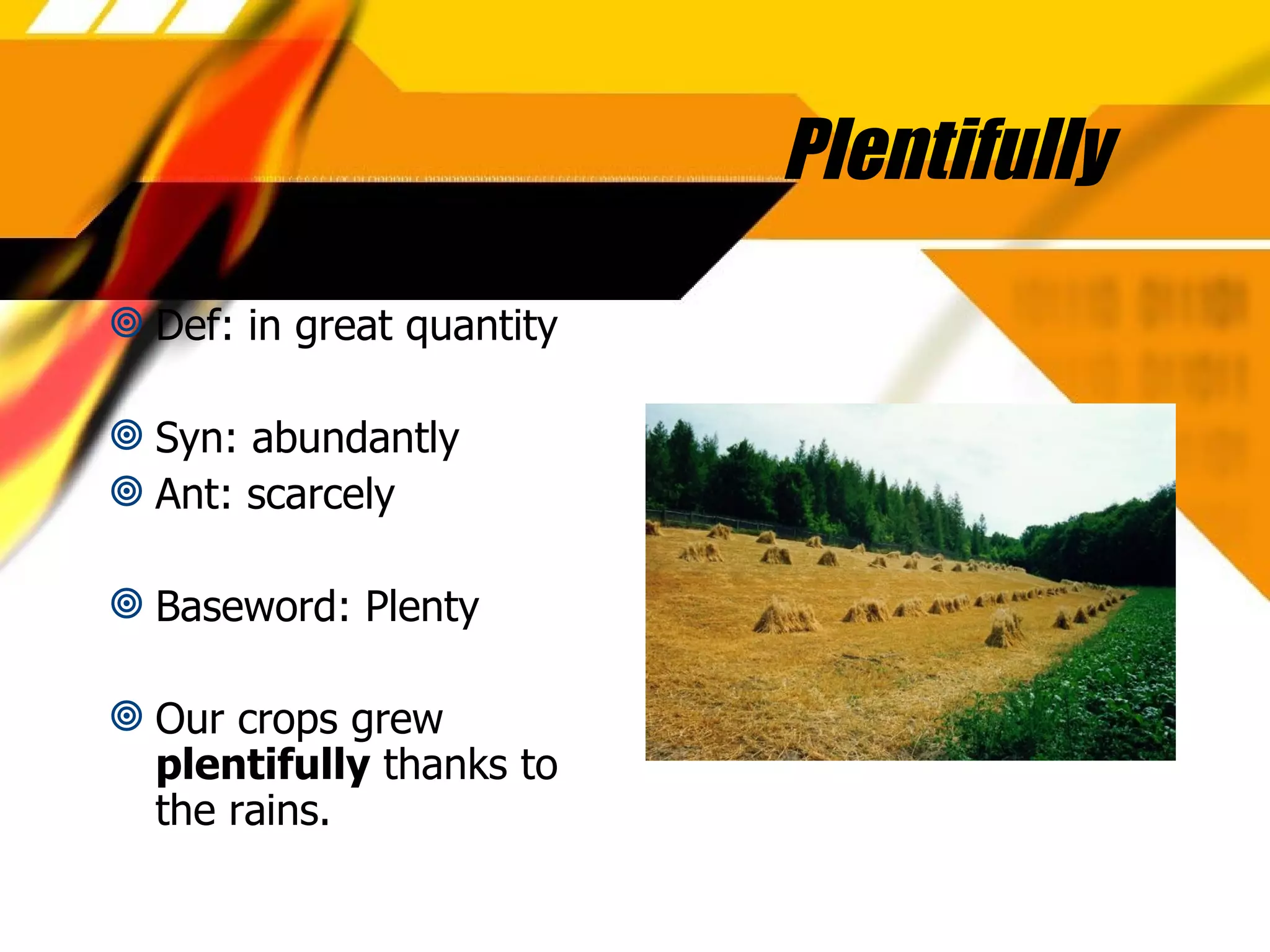 One Grain Rice Vocab | PPT