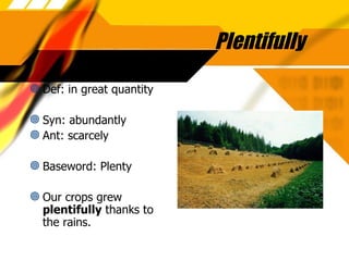 One Grain Rice Vocab | PPT