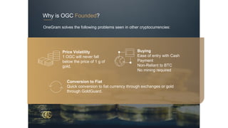ONEGRAM COIN OPEN BUSINESS PLAN PRESENTATION ENGLISH | PPT