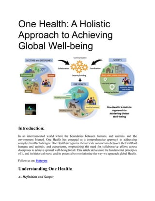 One Health: A Holistic Approach to Achieving Global Well-being | DOCX ...