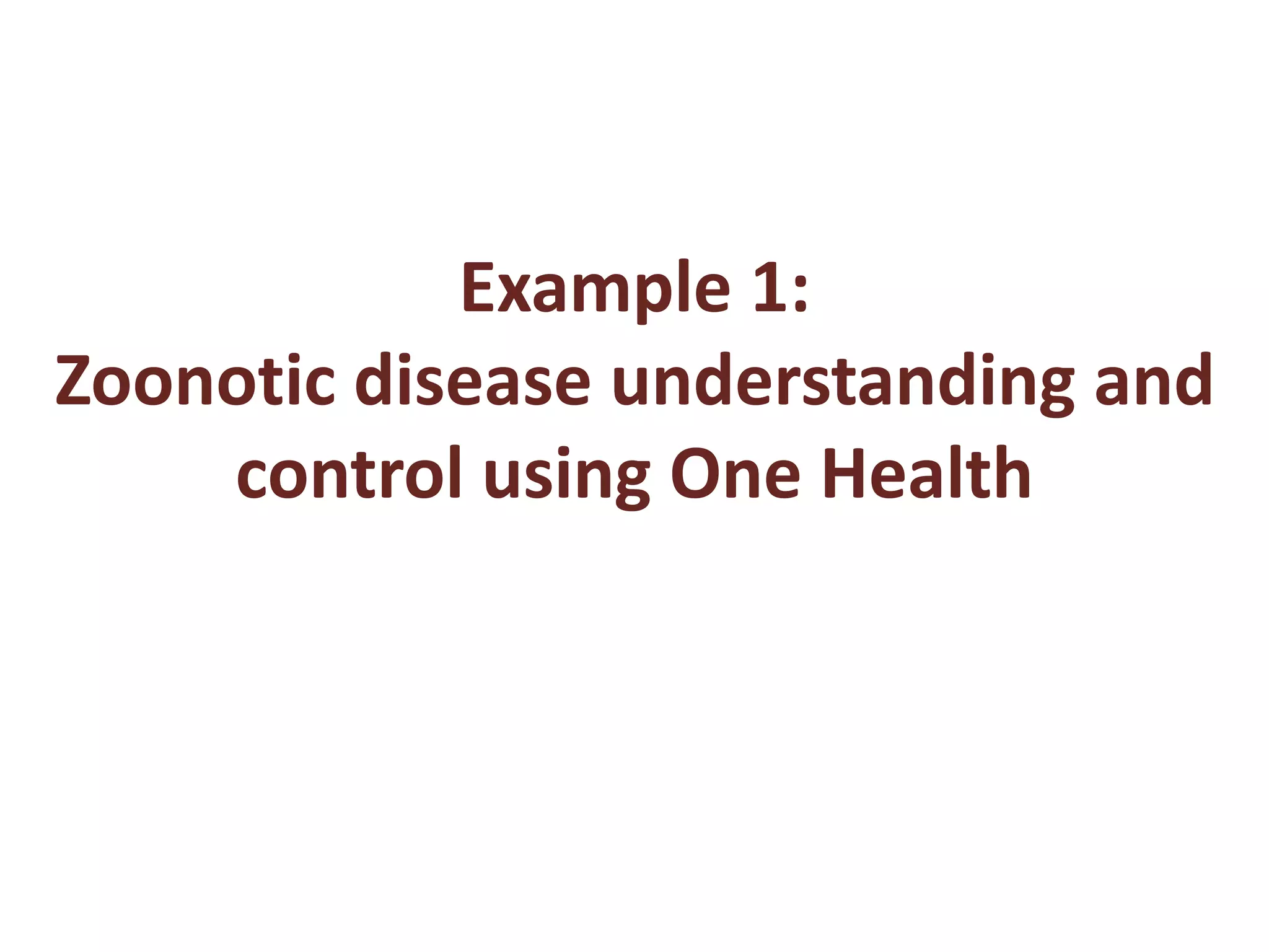 One Health: Concept and applications | PDF