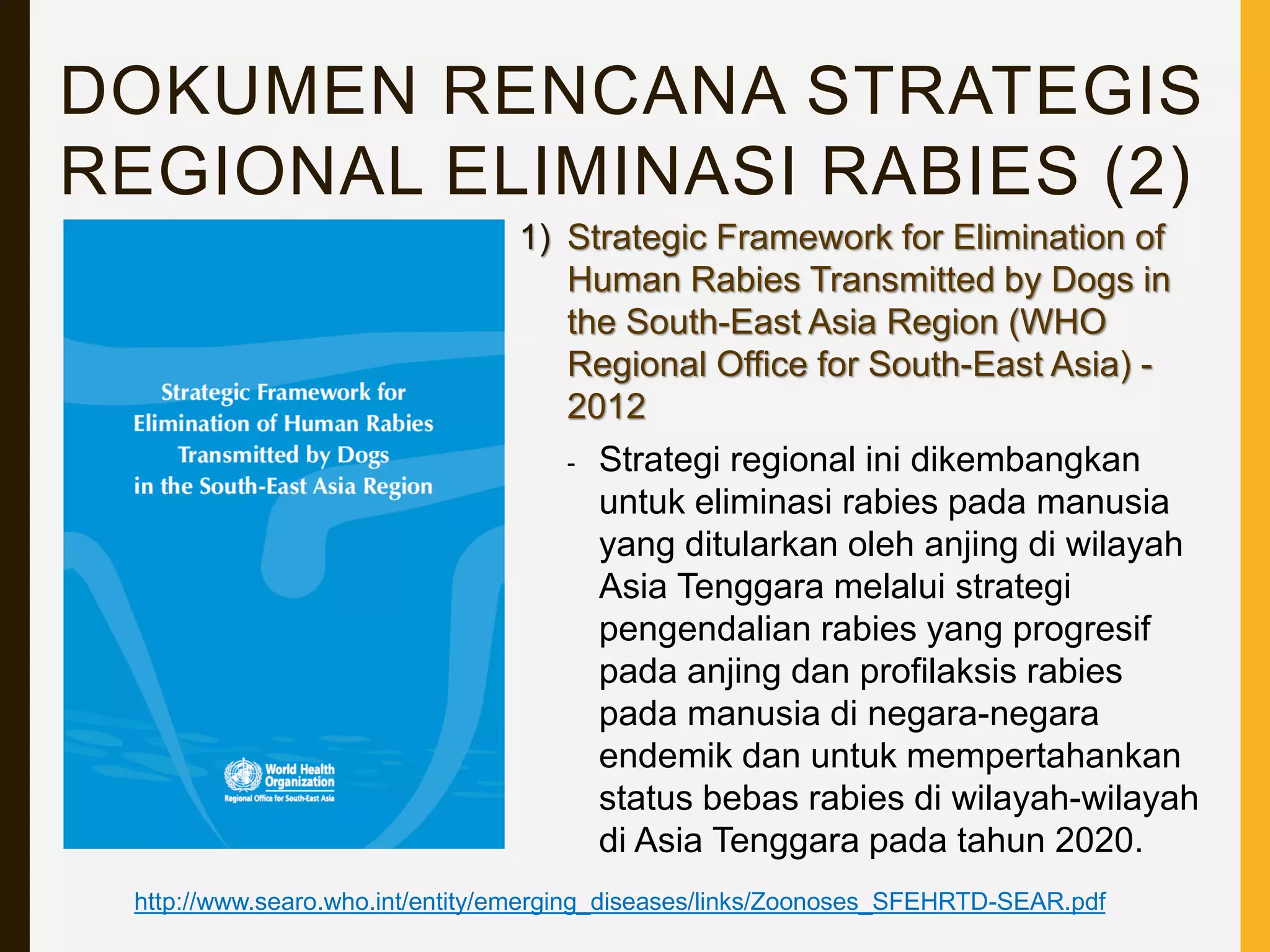 One Health Roadmap Eliminasi Rabies 2030 - Kemenko PMK-Pandemic ...