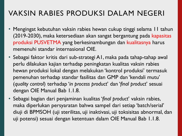 One Health Roadmap Eliminasi Rabies Nasional 2030 - PPR USAID, Jakarta ...