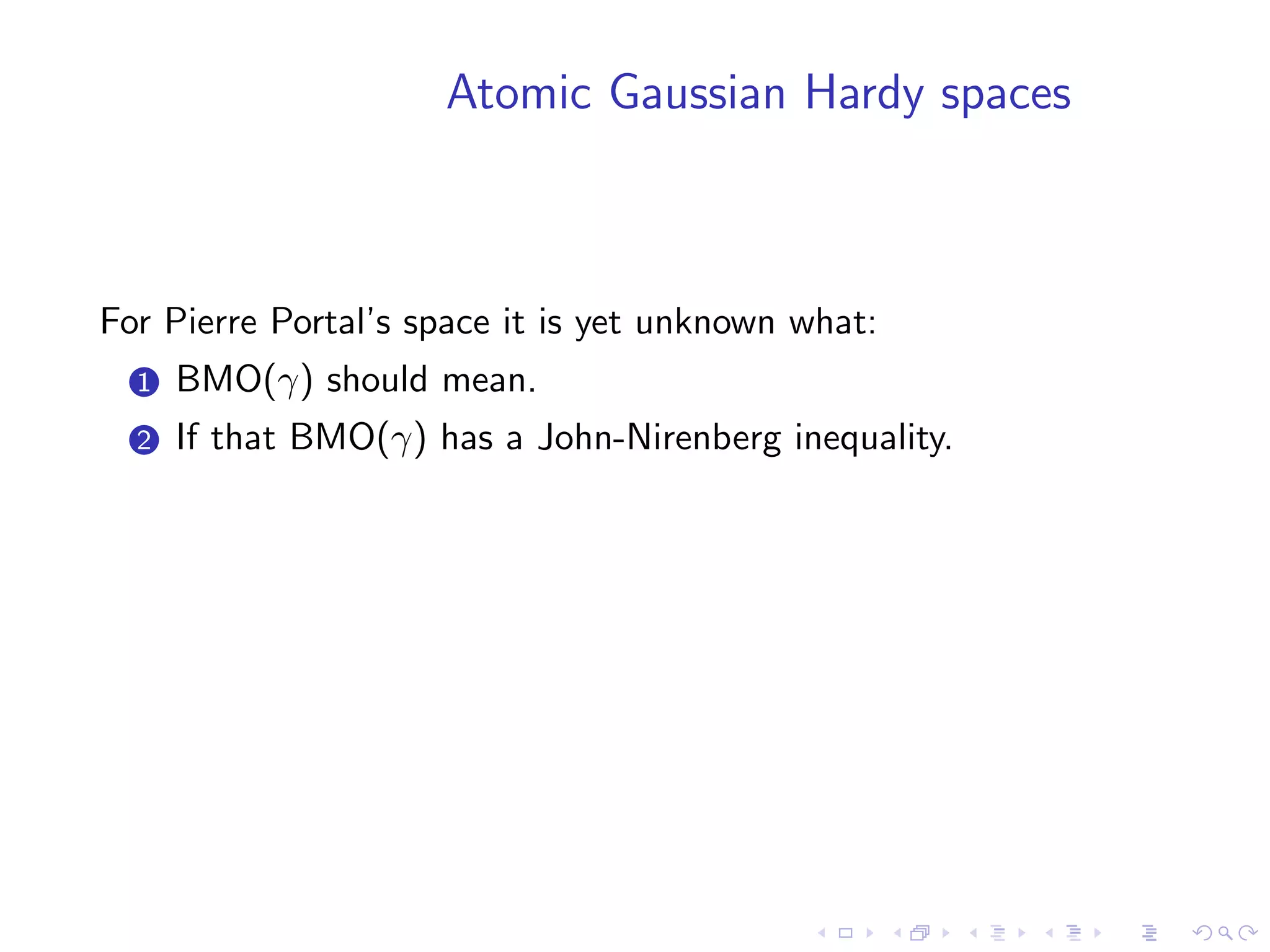 Bird’s-eye view of Gaussian harmonic analysis | PPT