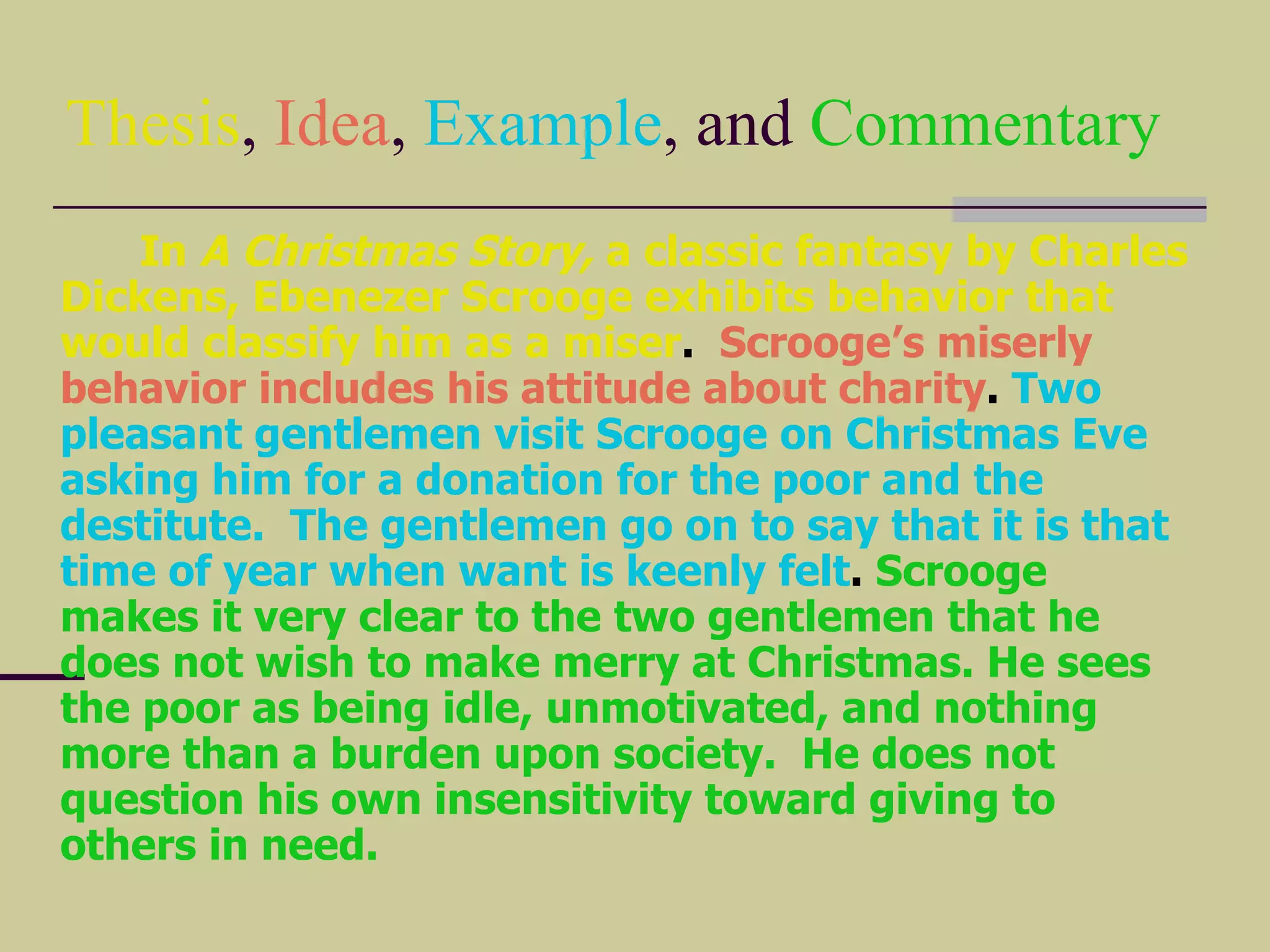 One Idea Paragraph Iec Pattern | PPT