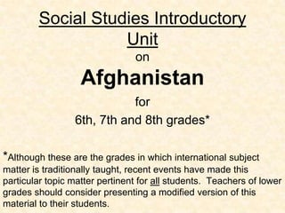 afghanistan | PPTX