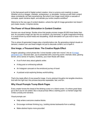 One Image, a Thousand Ideas- How Visuals Spark Content Flow.docx