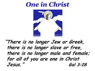 One in Christ | PPTX | Christianity | Religion & Spirituality