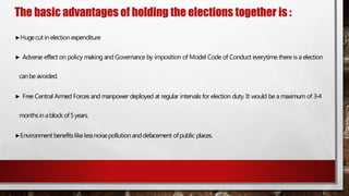 One india one election | PPTX