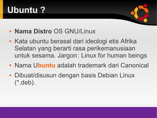 Tentang Distro Ubuntu | PPT