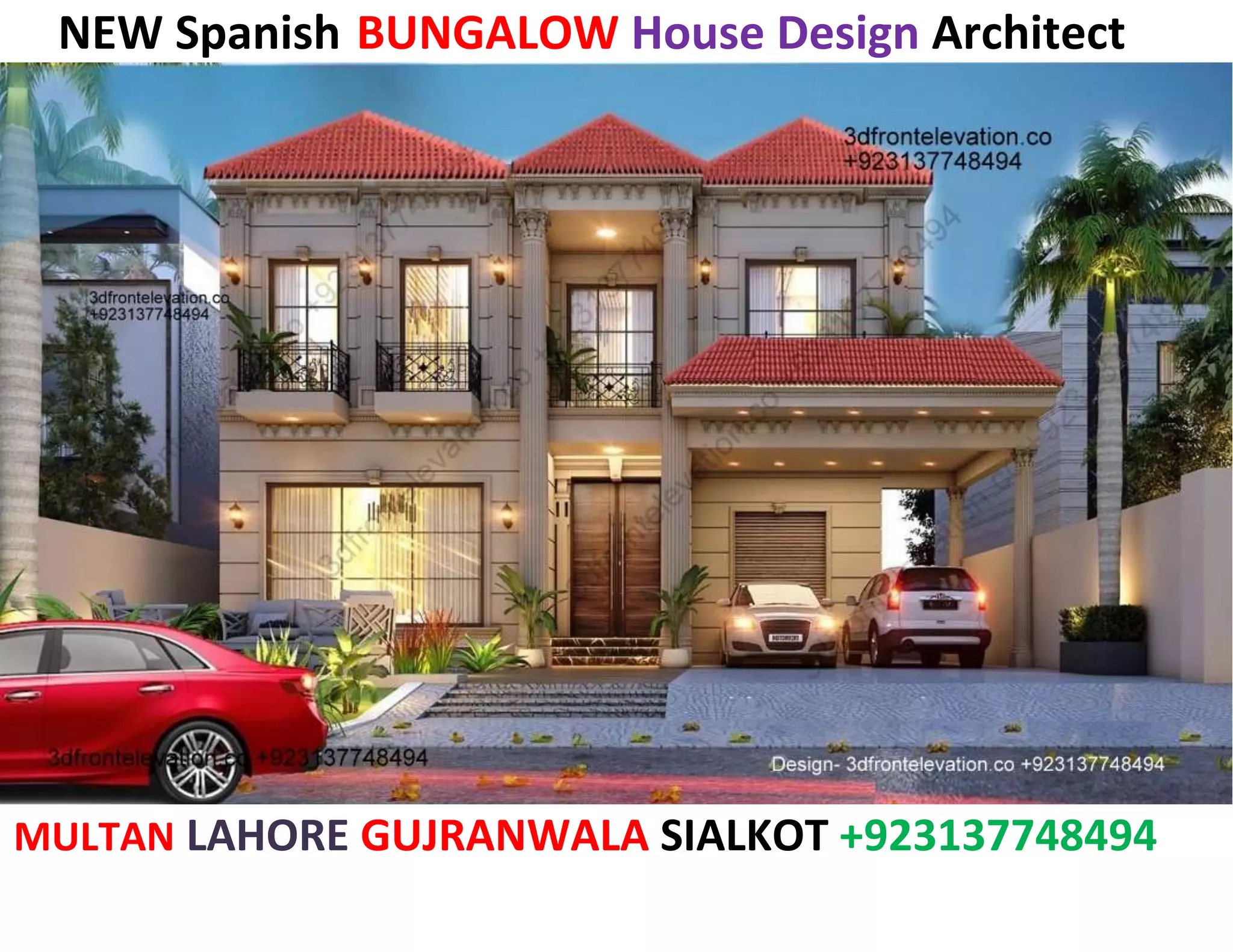 ONE KANAL DHA HOUSE IN CLASSIC SPANISH ELEVATION IN LAHORE MULTAN ...