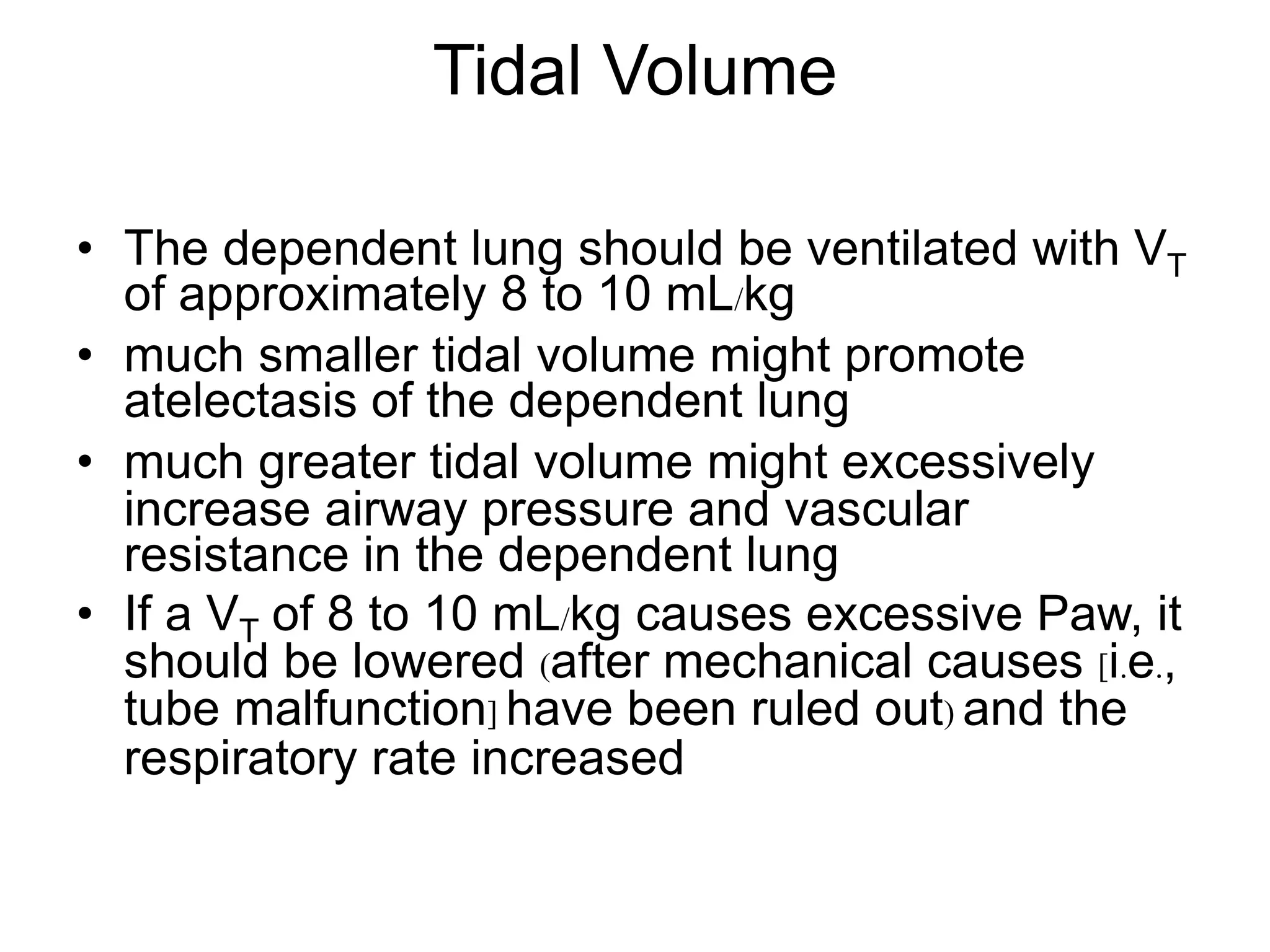One lung ventilation | PPT