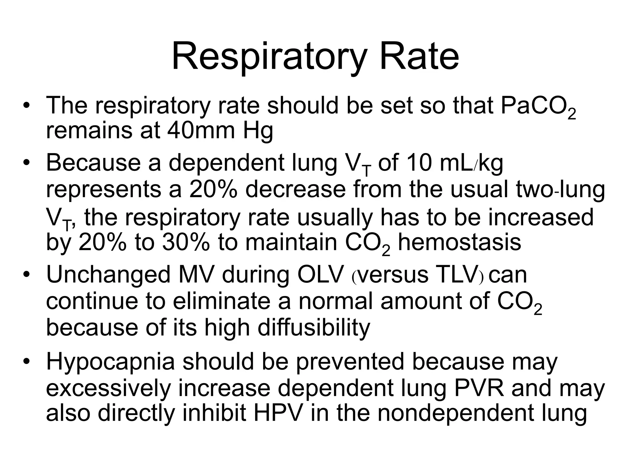 One lung ventilation | PPT