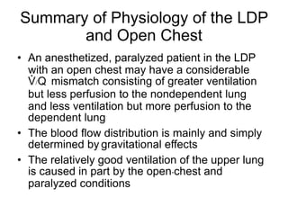 One lung ventilation | PPT