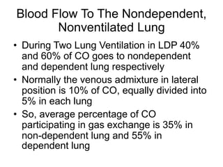 One lung ventilation | PPT