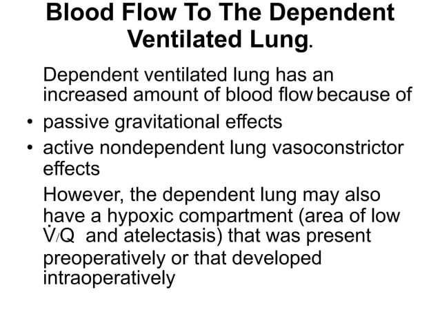 One lung ventilation | PPT