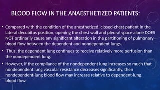 ONE LUNG VENTILATION PHYSIOLOGY AND TECHNIQUES | PPTX