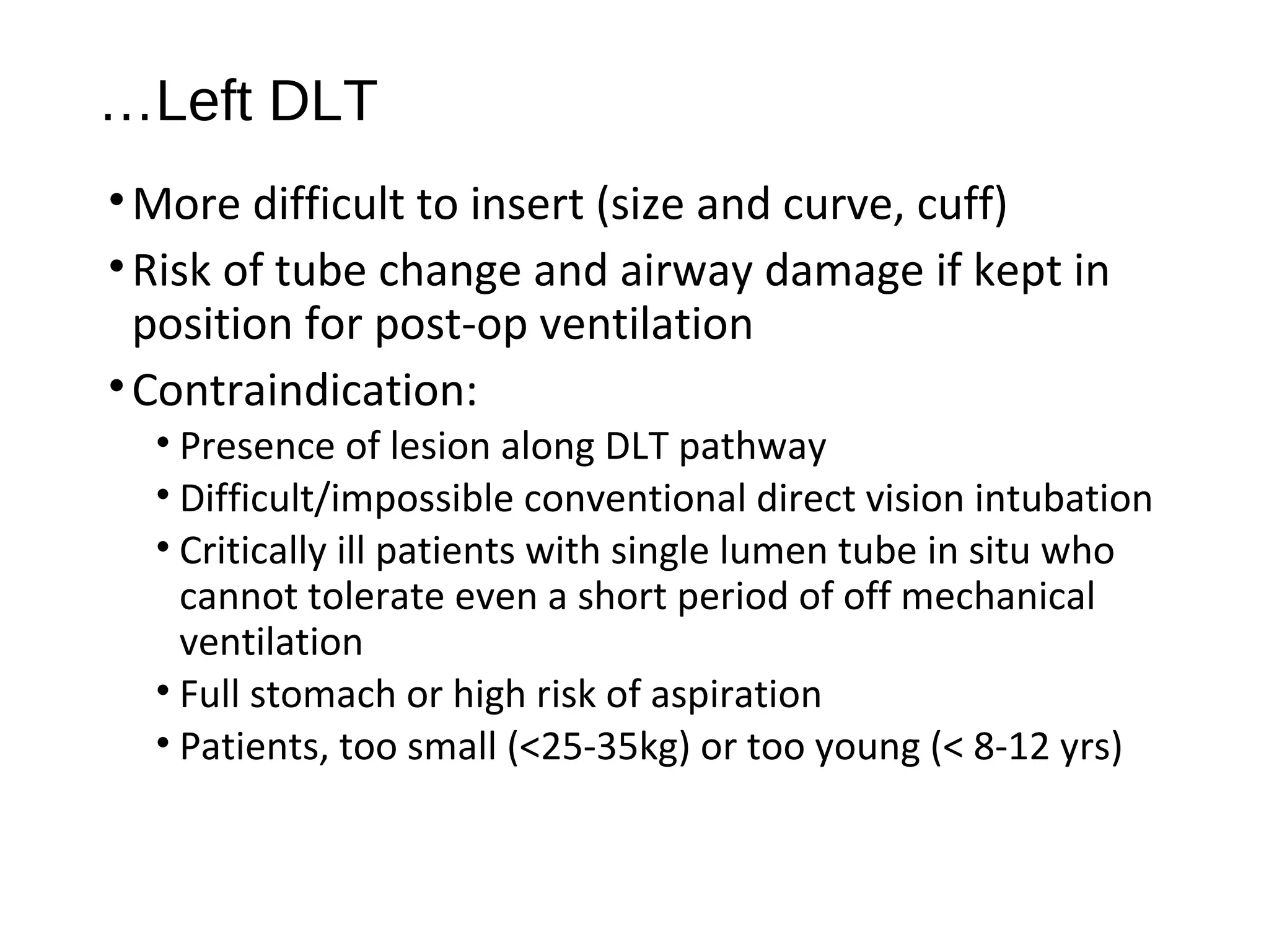One lung ventilation | PPT