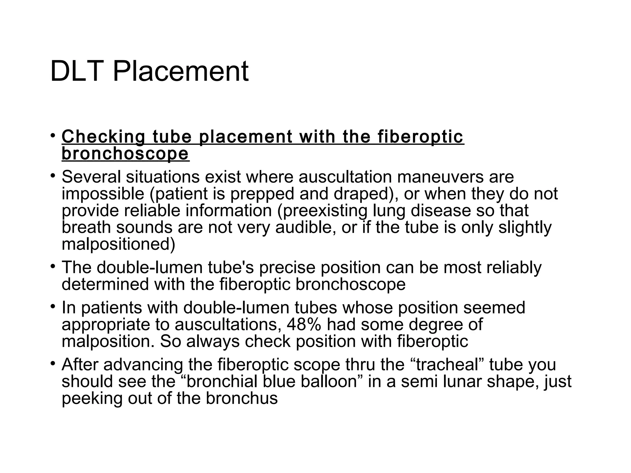 One lung ventilation | PPT