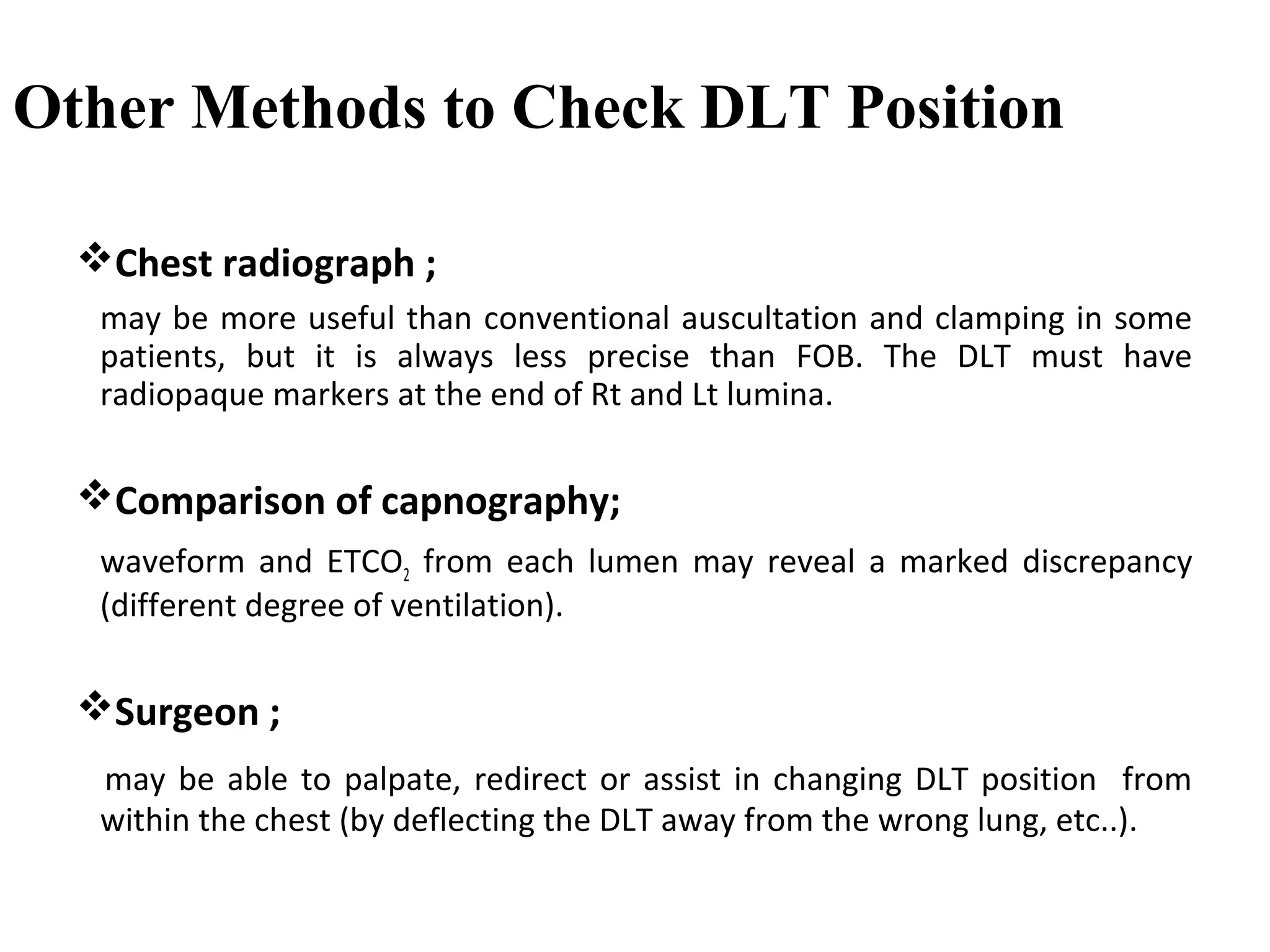 One lung ventilation | PPT