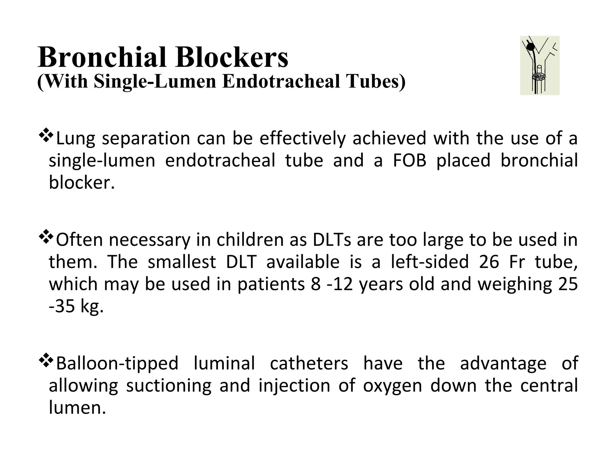 One lung ventilation | PPT