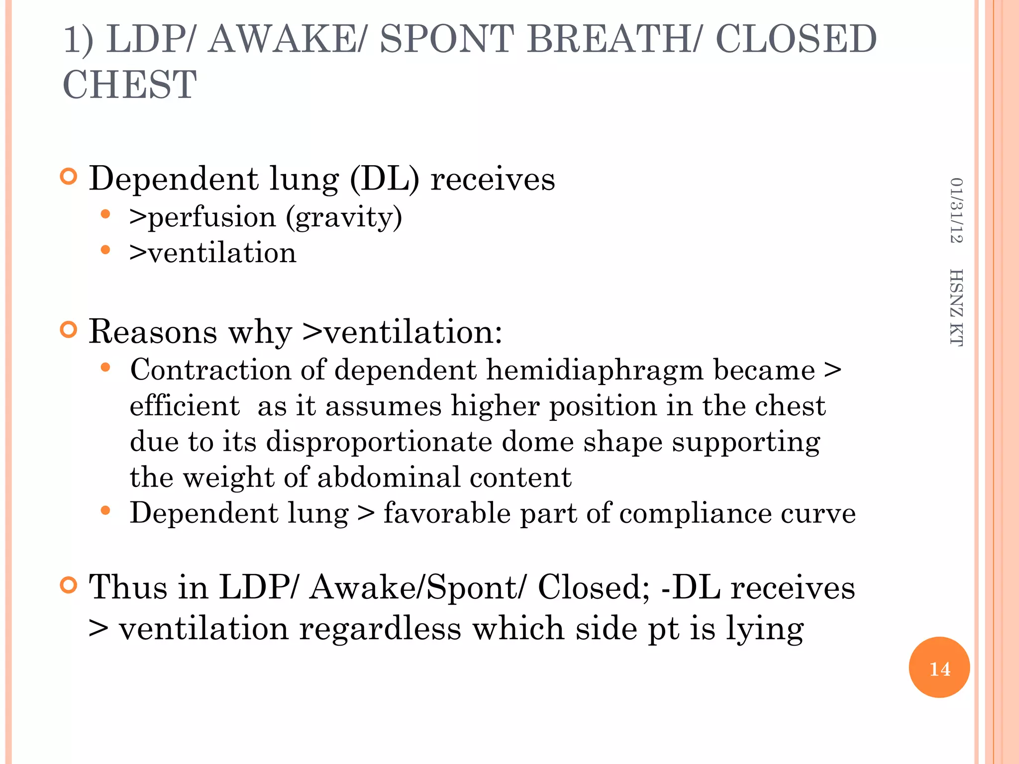 One lung ventilation kweq part 1 | PPT