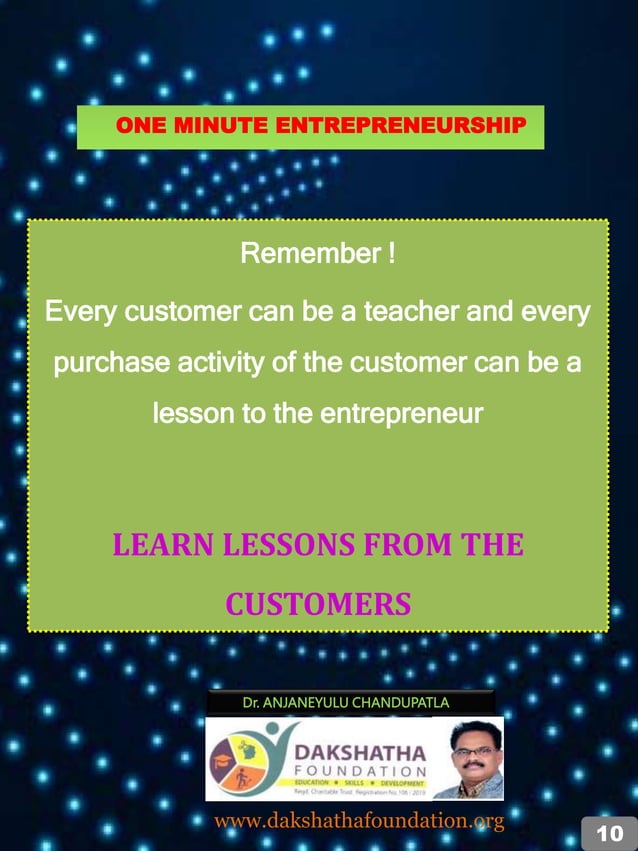 ONE MINUTE ENTREPRENEURSHIP--Successful business for aspiring entrepreneurs--10.pptx