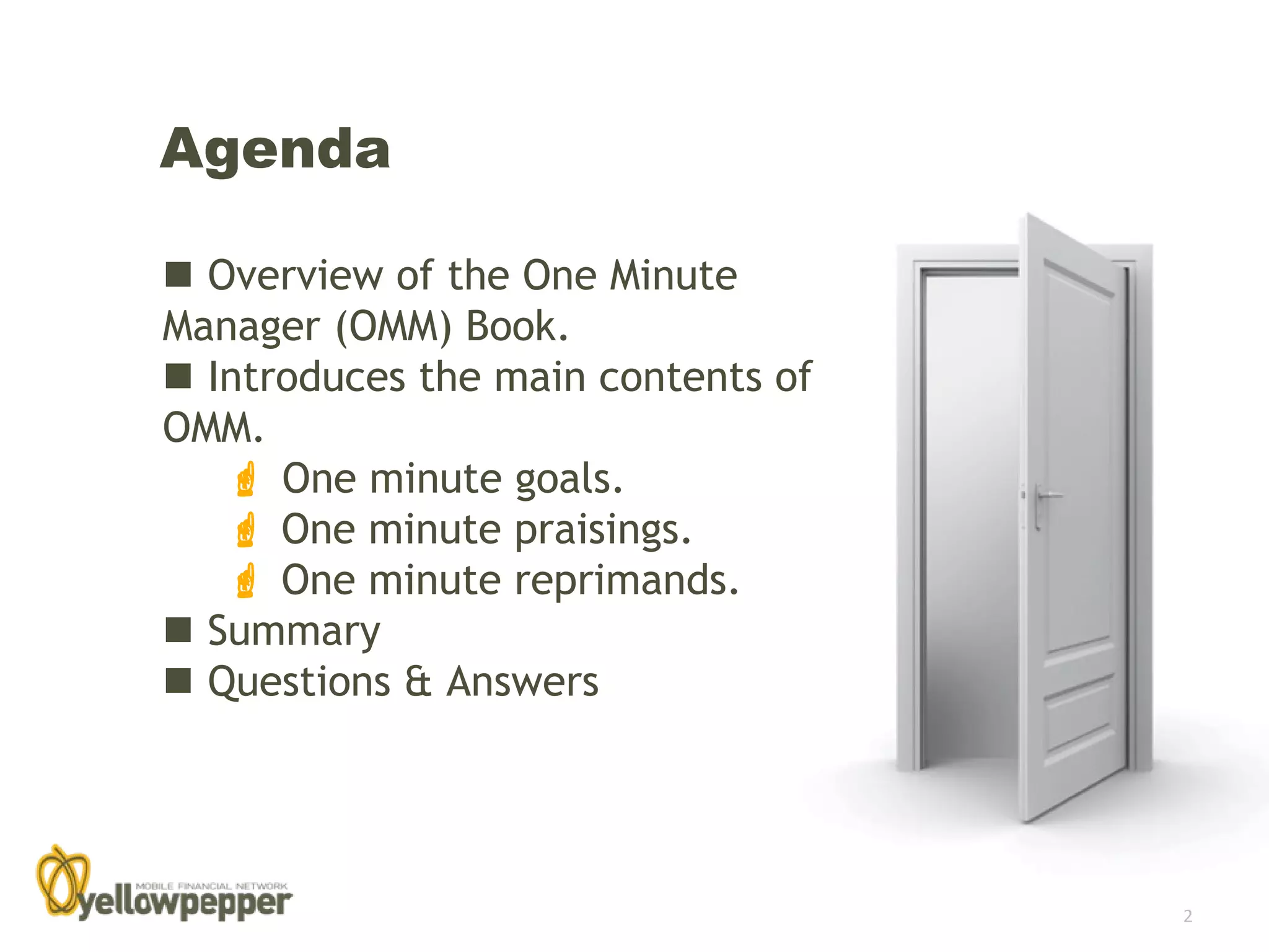 One minute manager | PPT