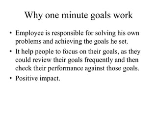 One minute manager | PPT