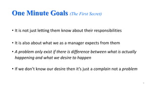 One minute manager | PPTX