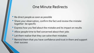 One Minute manager Book Review | PPT