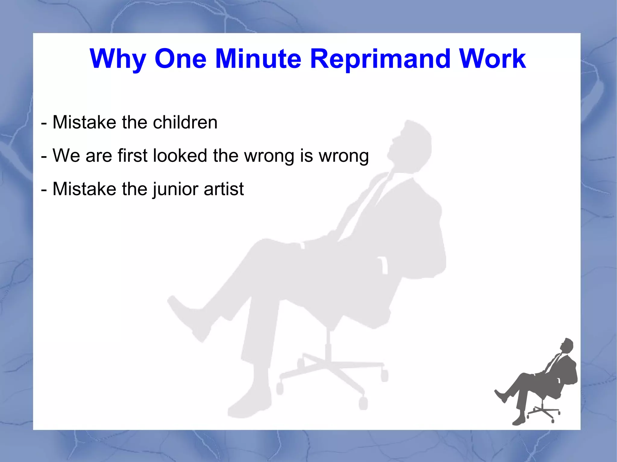 One minute manager In story | PPT