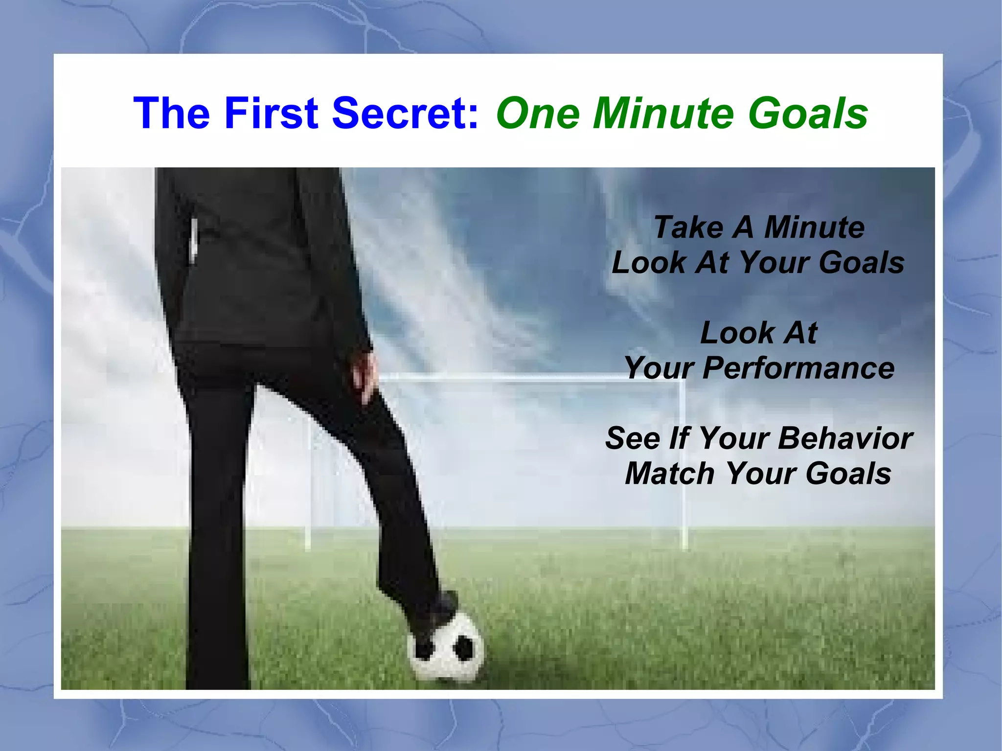 One minute manager In story | PPT