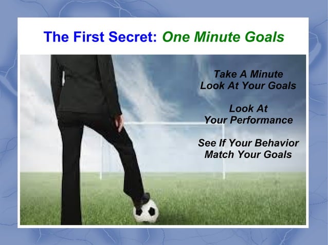 One minute manager In story | PPT