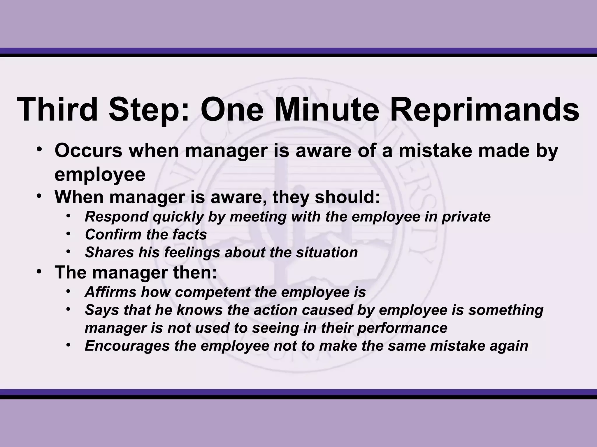 One minute manager presentation | PPT