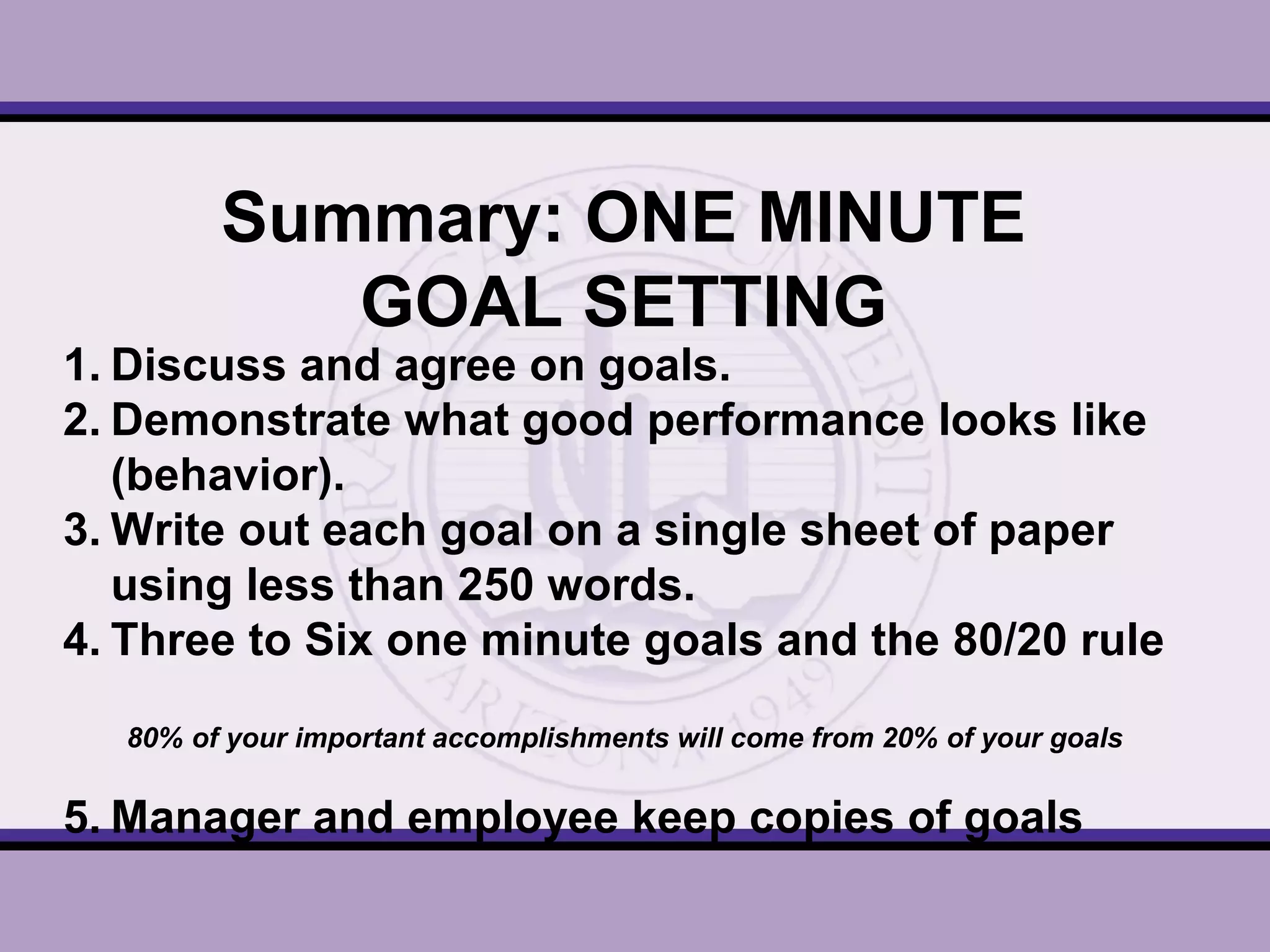 One minute manager presentation | PPT