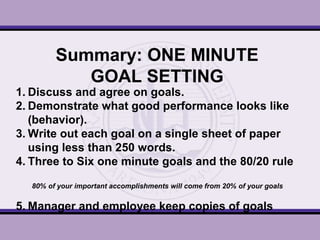 One minute manager presentation | PPT