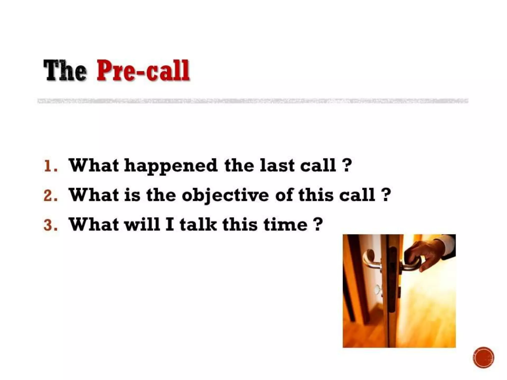 One minute medical representative call | PPTX