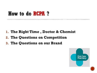 One minute medical representative call | PPT