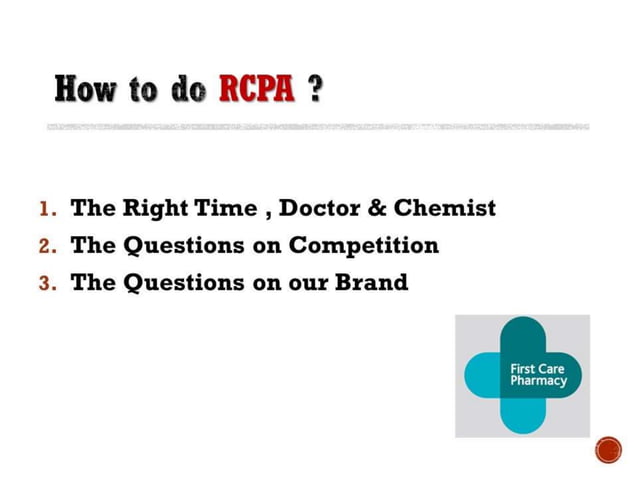 One minute medical representative call | PPTX