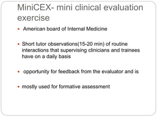 Newer Methods of Assessment in Medical Education | PPTX