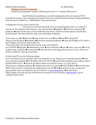 Basic Networking | DOC | Computer Networking | Computing