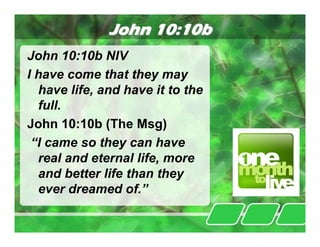 One Month to Live - Living the Dash | PDF