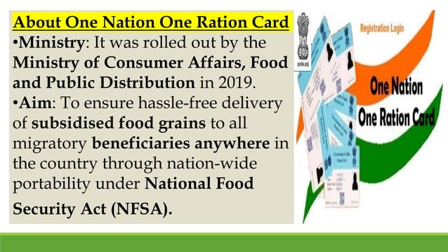 One Nation One Ration Card (ONORC) Successfully Implemented in All ...