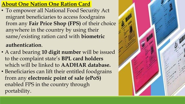 One Nation One Ration Card (ONORC) Successfully Implemented in All ...