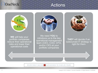OneNeck Private Equity Solutions | PPT