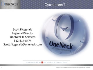 OneNeck Private Equity Solutions | PPT