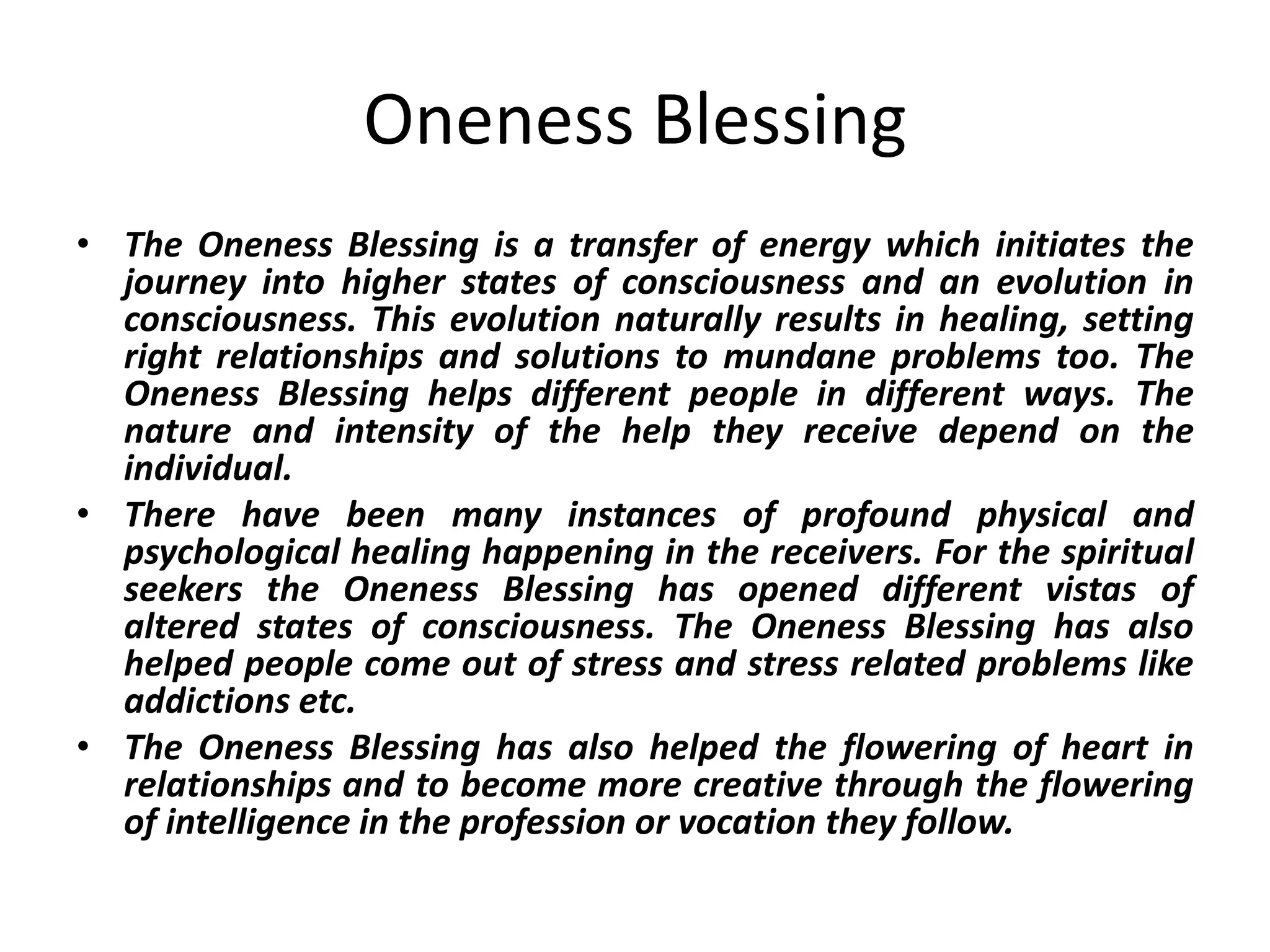 Oneness Deeksha | PPTX