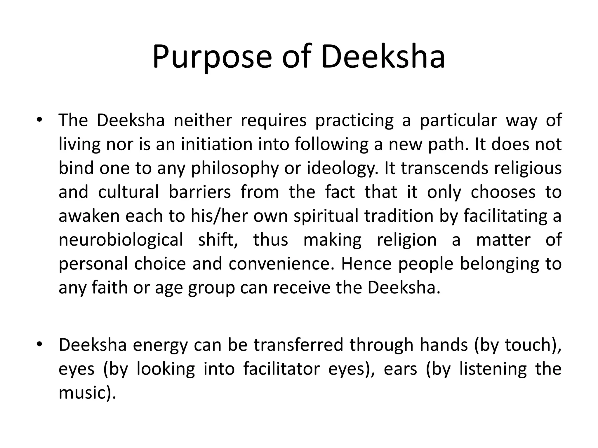 Oneness Deeksha | PPTX