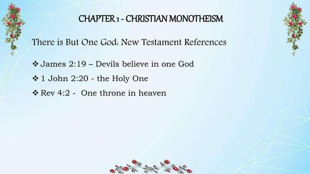 The Oneness of God | PPTX | Christianity | Religion & Spirituality